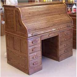 COMPUTER ROLL TOP DESK #1100803