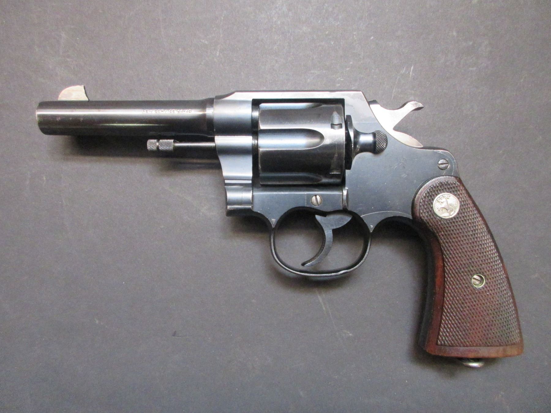 Colt New Service Revolver- .44-40 wcf- 4.5" Barrel- Excellent Bore- DOM ...
