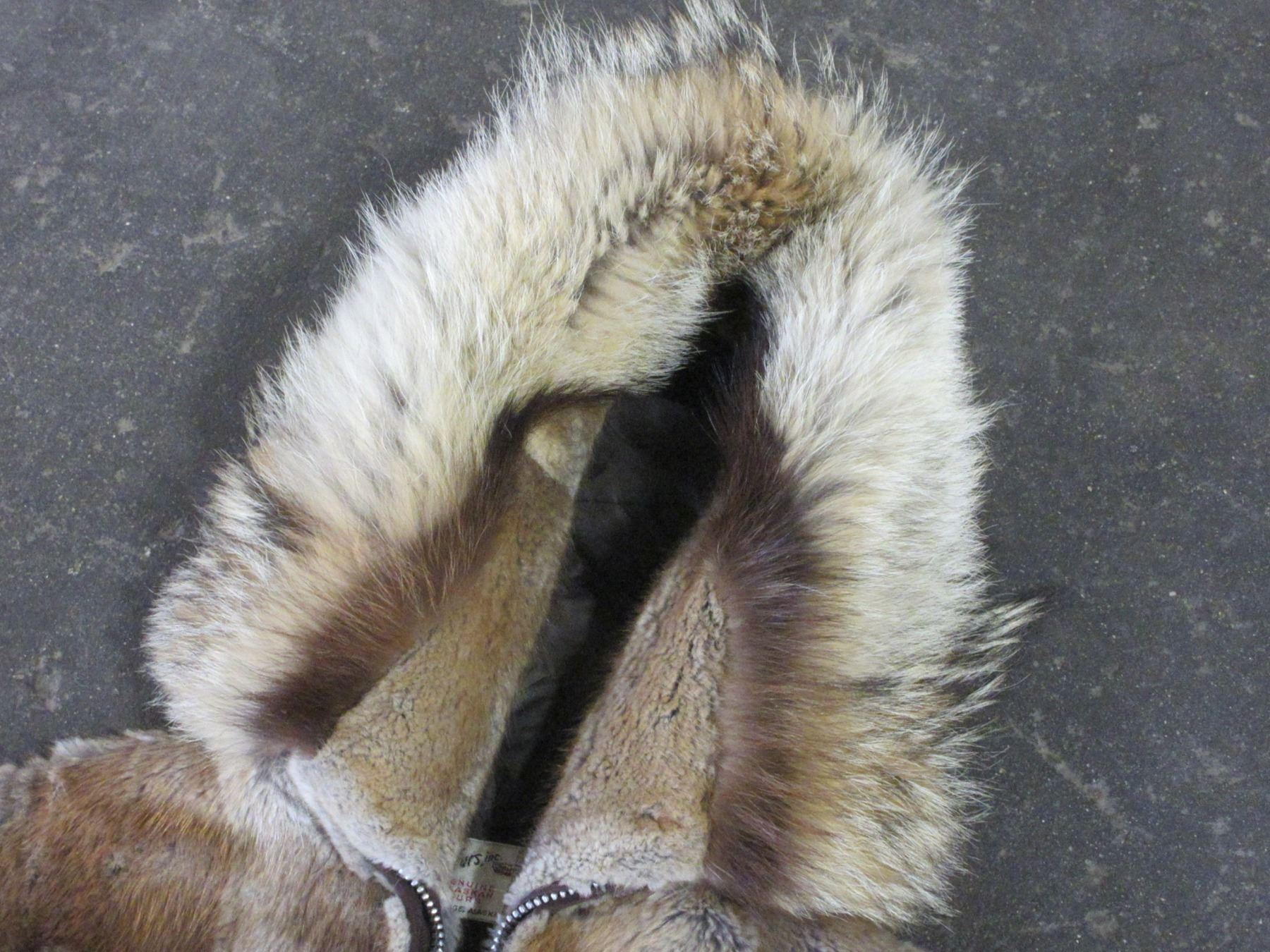 Marked Martin Victor Furs Coat W Hood- Genuine Alaskan Furs- Fairbanks ...