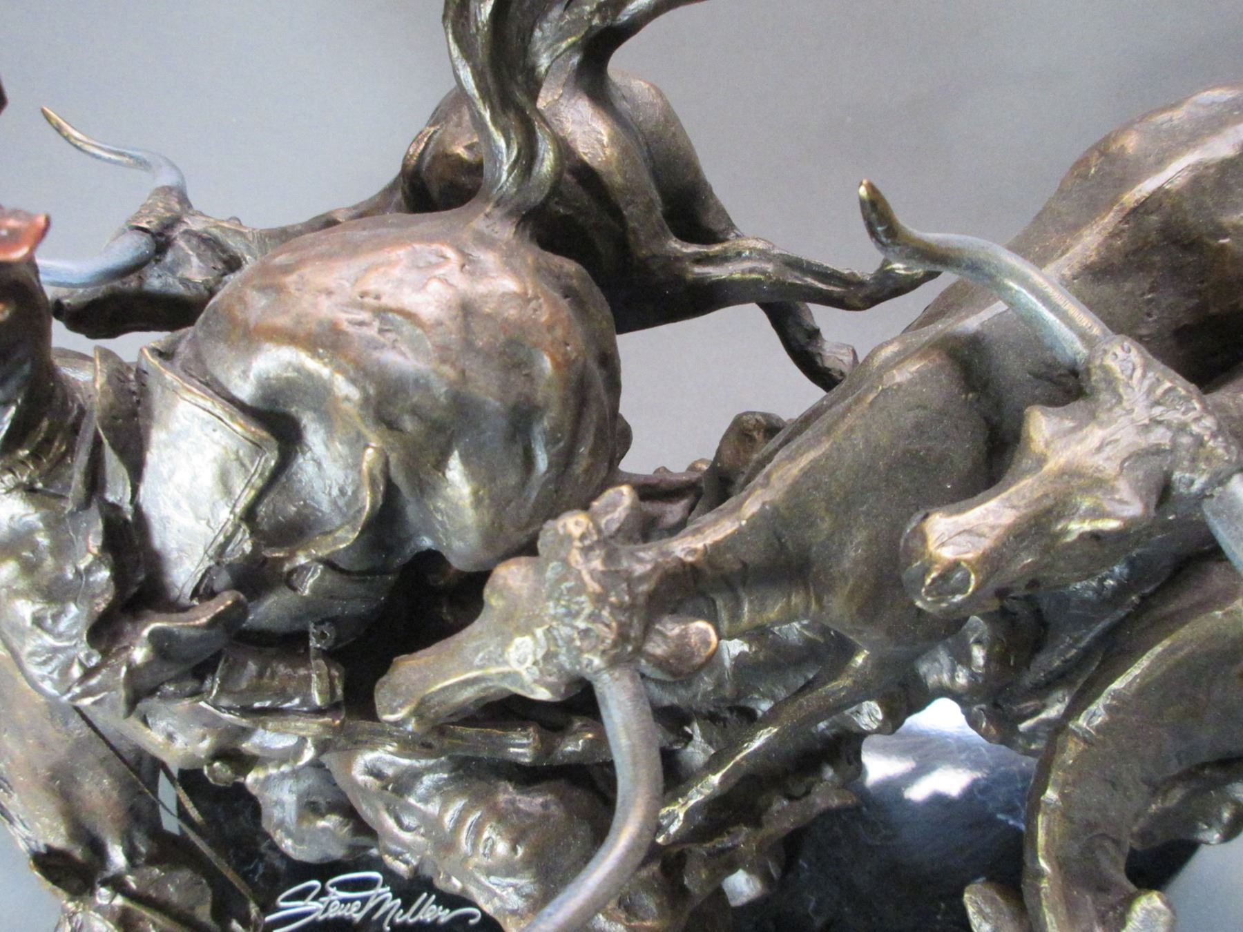 Signed Steve Miller Resin Sculpture- "The Highest Price For Beef ...