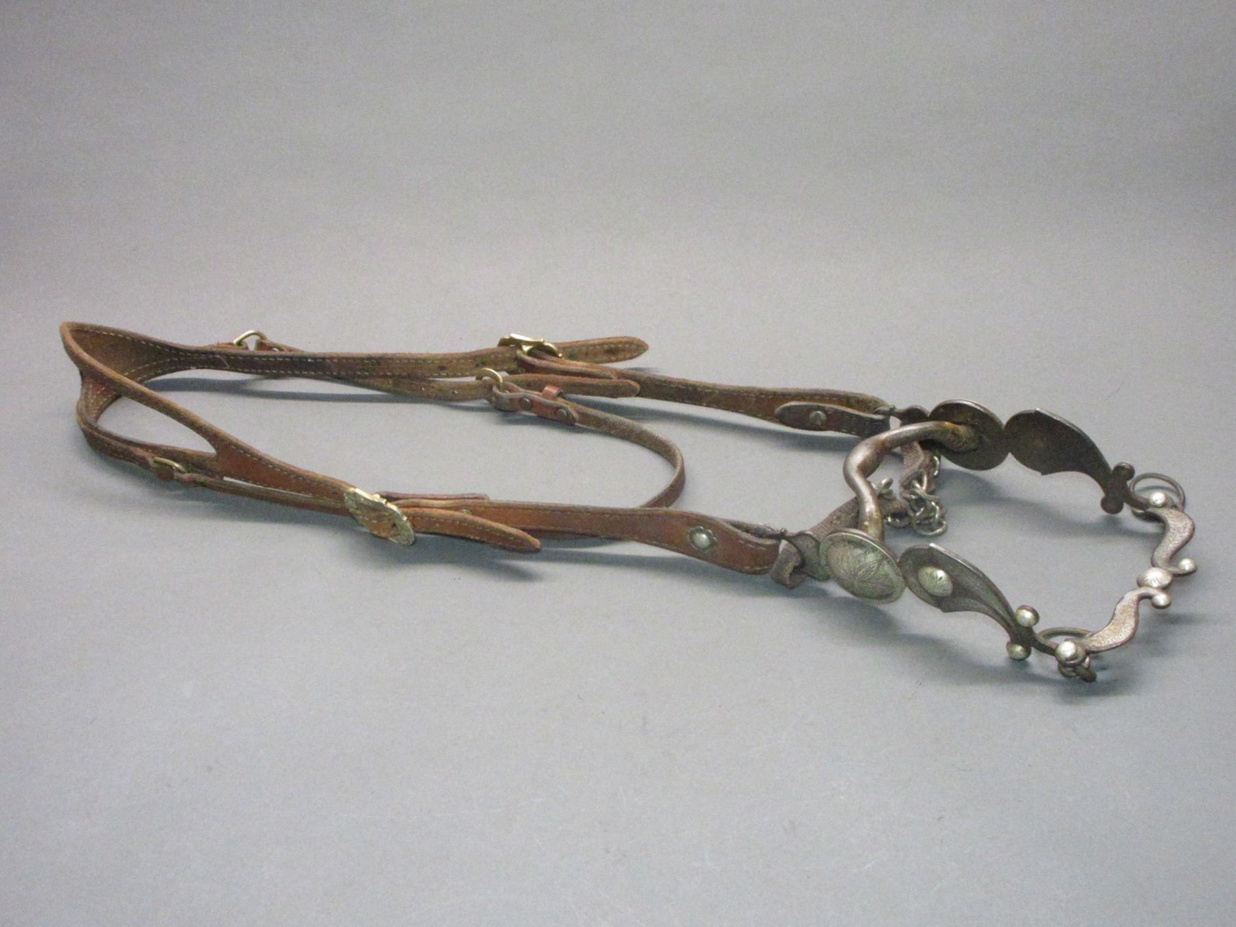Marked El Gato Silver Inlaid Bit- Modified Mullen Mouth- Slobber Bar ...