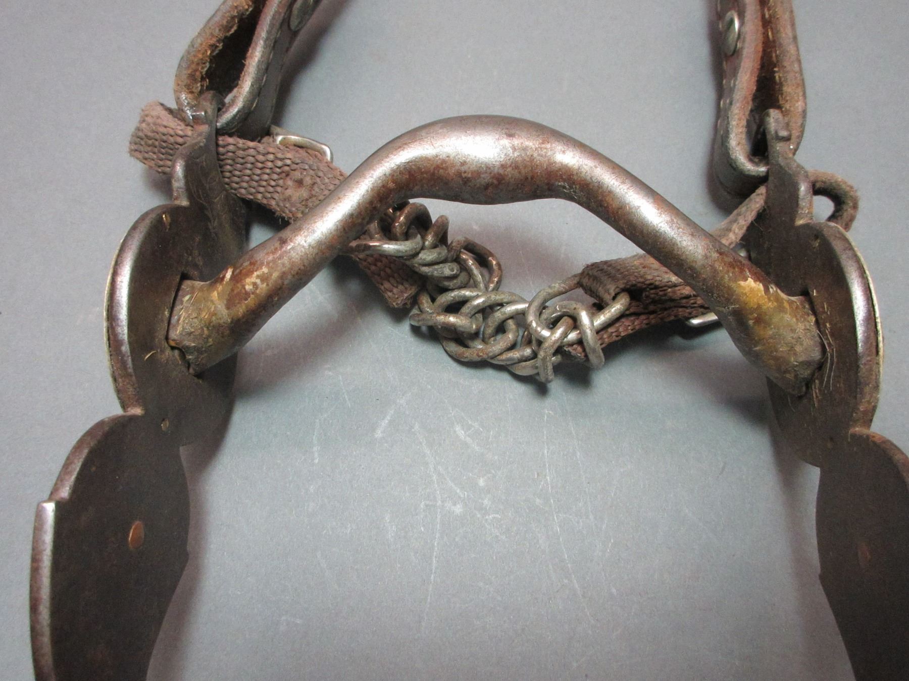 Marked El Gato Silver Inlaid Bit- Modified Mullen Mouth- Slobber Bar ...