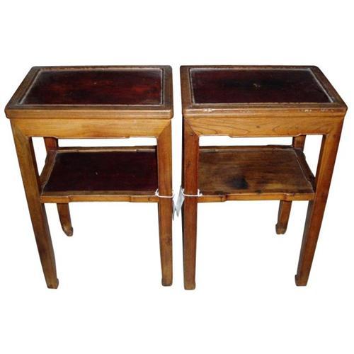 Chinese Qing Dynasty Natural Wood Tea Table #1123768