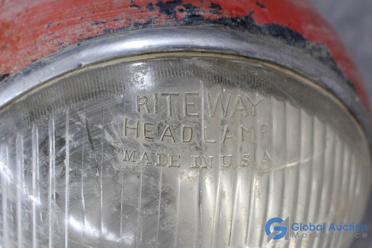 Vintage "The Corcoran-Brown Lamp Co." Riteway Head Lamp