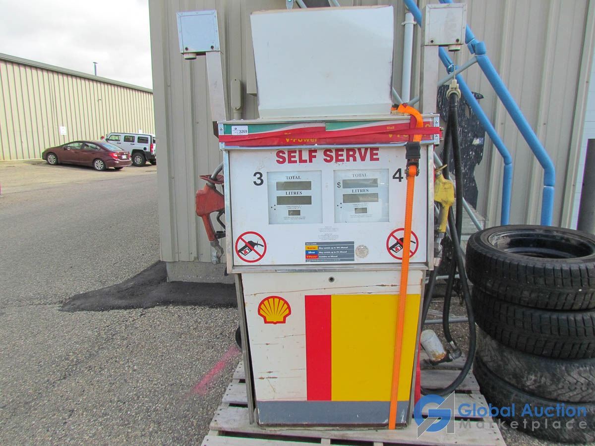 Shell Gas Pump Shell - Missing Pump Internals