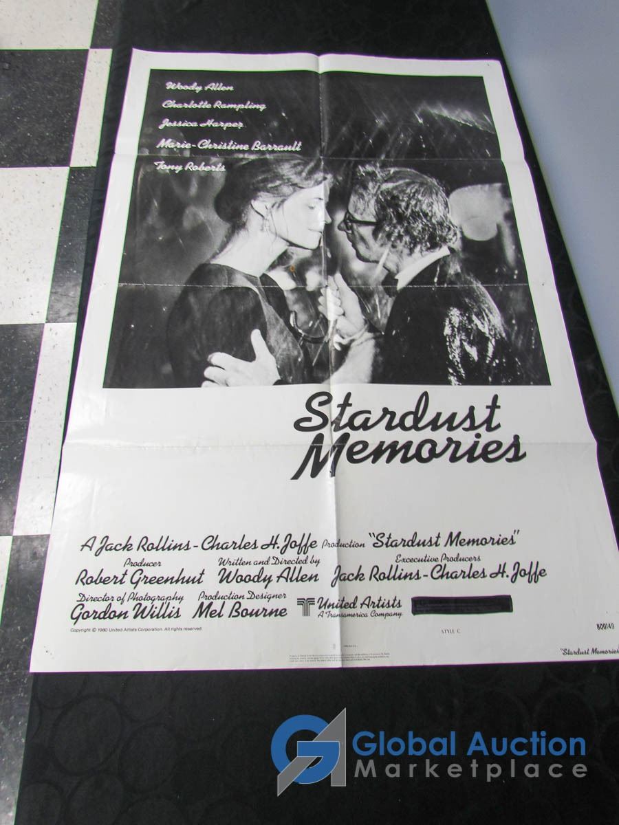 Vintage 1980 "Stardust Memories" Movie Poster