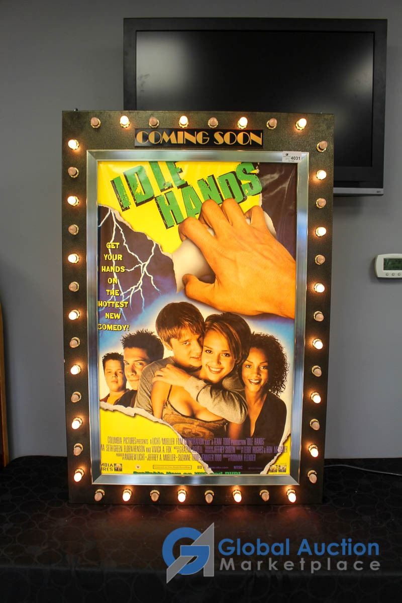 Light-Up Movie Display Double Sided w/Idle Hands & What Lies Beneth Posters