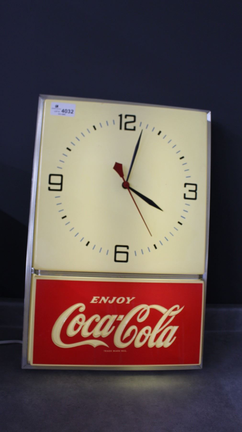 Vintage Electric Coca-Cola Wall Clock