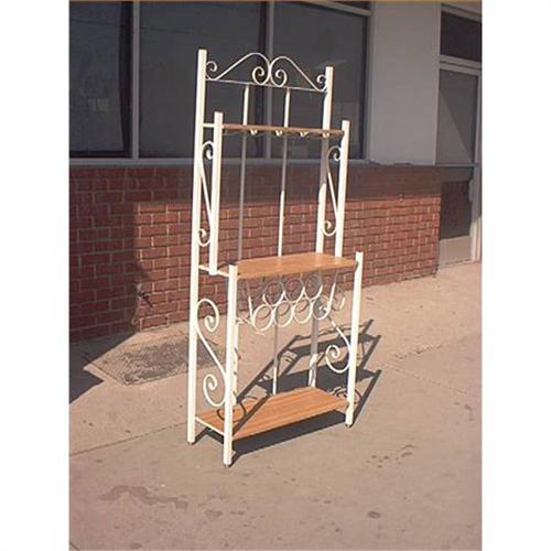 White Wrought Iron Baker's Rack #1154012