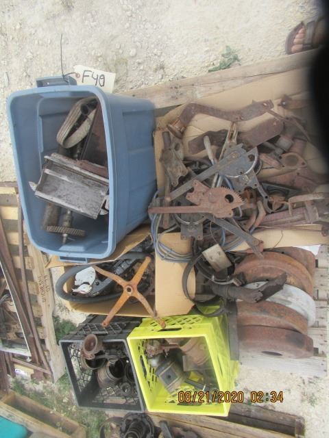 4 Pallets of Ford Model T Engine Parts, Axles, Steering, Spring ...