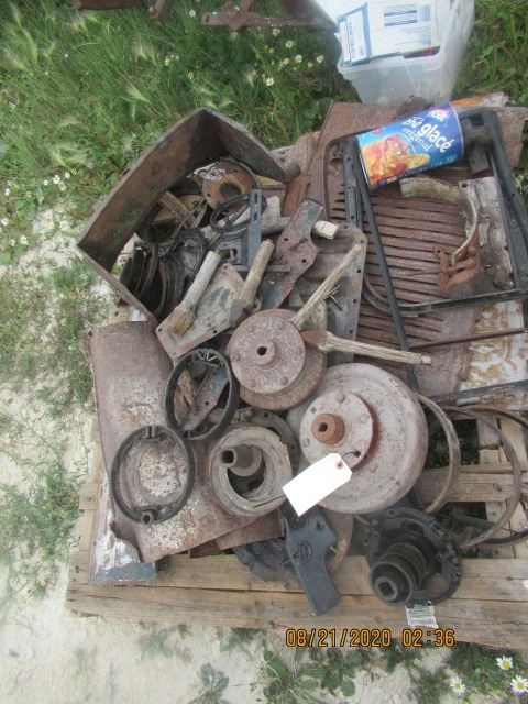 4 Pallets of Ford Model T Body Parts, Springs Hubs, ,Metal Panels, Plus ...