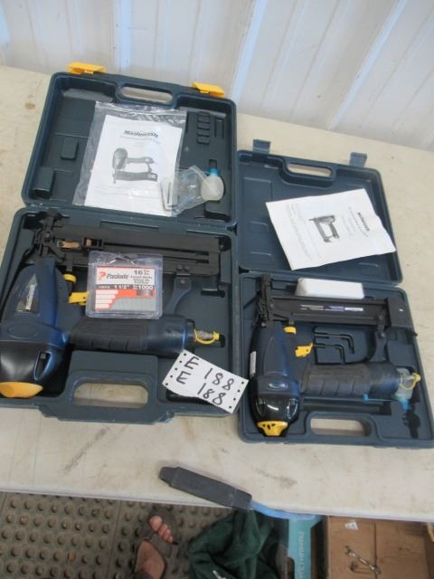 2 Items Mastercraft Finishing Nailer, & Mastercraft Brad Nailer/Stapler ...