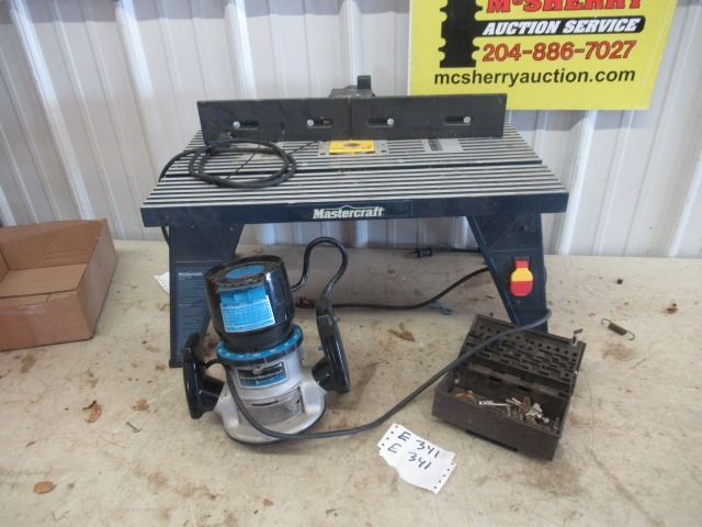 Craftsman Router & Mastercraft Router Tale & Some Bits