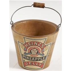 "Heinz ""Pineapple Jelly"" Miniature Wooden Bucket.