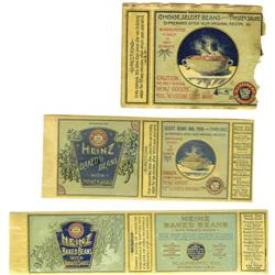 "Six Heinz ""Baked Beans"" Labels.