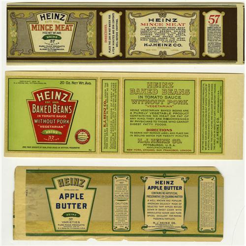 Vintage Heinz Printer's Proof Labels