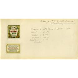 Vintage Heinz Sample Label