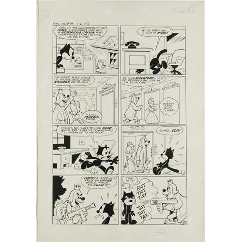 "Joe Oriolo - Felix the Cat #94 Page Original Art, Group