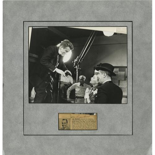 Jim Backus Signature with Photo/James Dean