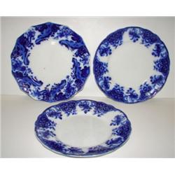 FLOW BLUE PLATES