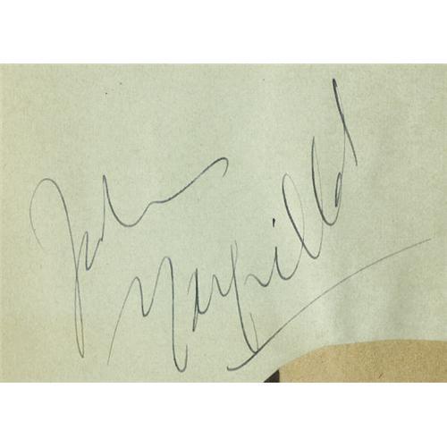 Ward Bond and John Garfield Autographs