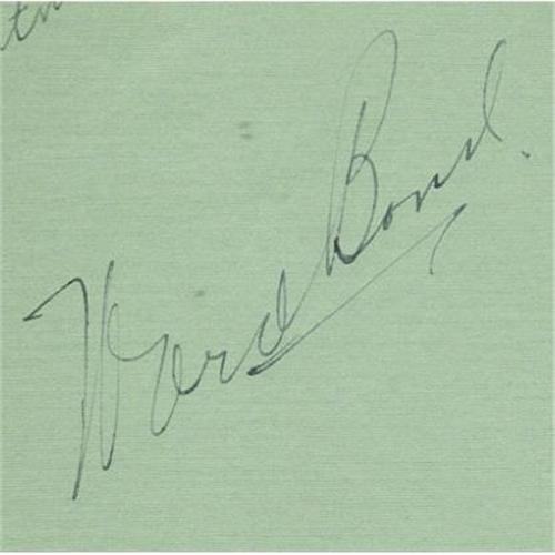 Ward Bond and John Garfield Autographs