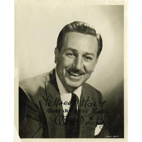 Walt Disney Signed Photo to Harry Holt