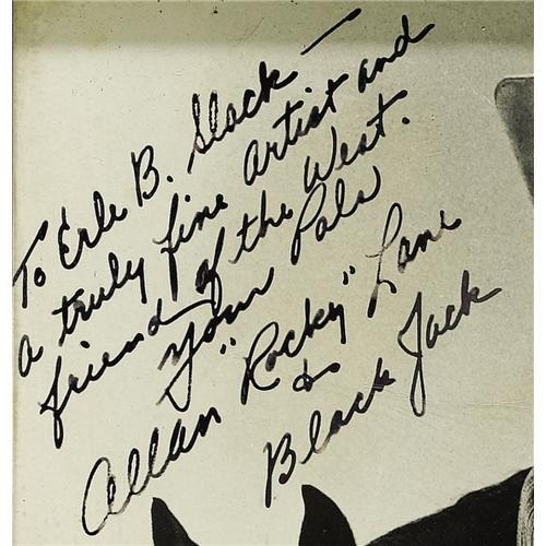 Allan "Rocky" Lane Signed Photo