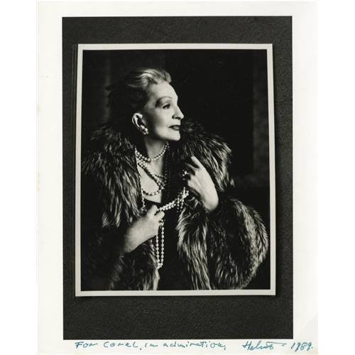 Helmut Newton Signed Photo of Coral Browne