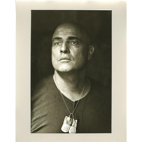 Close-up of Marlon Brando as Colonel Kurtz