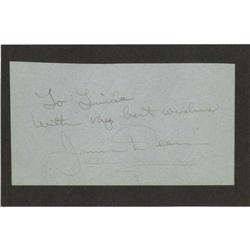 James Dean Autograph Cutting