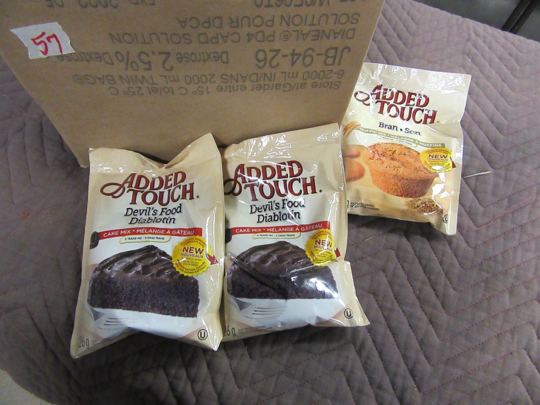 STORE RETURNS (AS IS): BOX WITH BRAN, CAKE MIX, CORN SYRUP, MOASSES ...