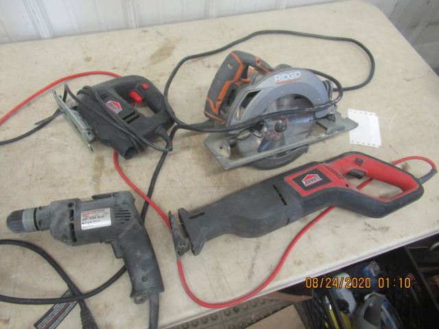 Ridgid Air Saw, Jobmate Reciprocating Saw, Jobmate Jig Saw, & Craftsman ...