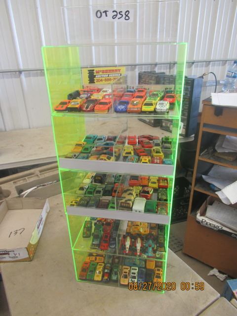 120 Approx Matchbox, Hotwheels & Various Brands, & Display Stand ...