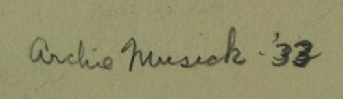 Archie Musick, Pencil Drawing