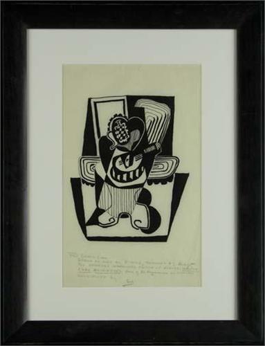 Pablo Picasso Comp Woodblock