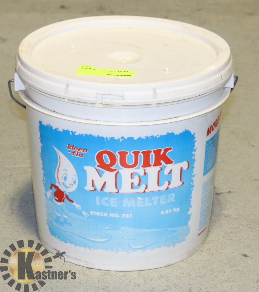 6.81KG TUB OF KLEEN FLO QUIK MELT ICE MELTER