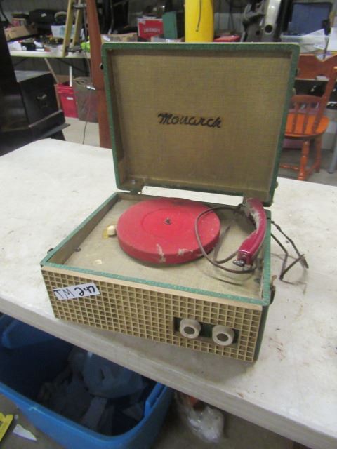 Vintage Monarch Record Player