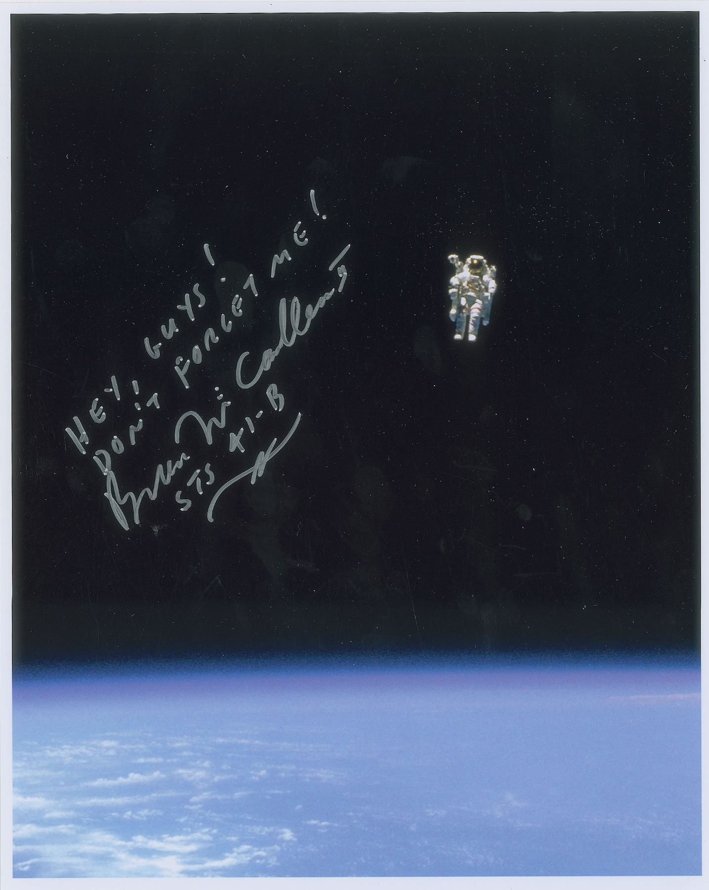 Bruce McCandless Signed Photograph