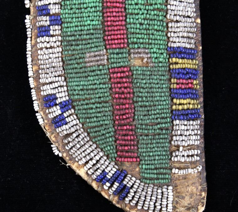 Northern Cheyenne Beaded Sheath & Knife c. 1850-76