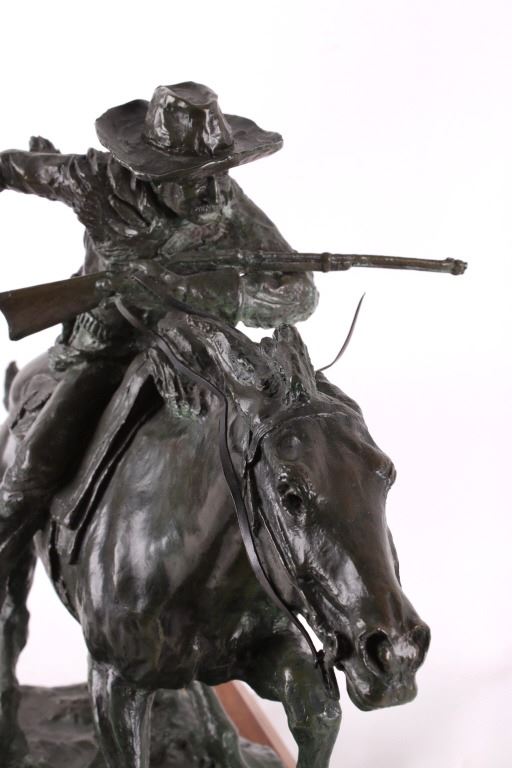 The Winchester Rider Bob Scriver Bronze Sculpture