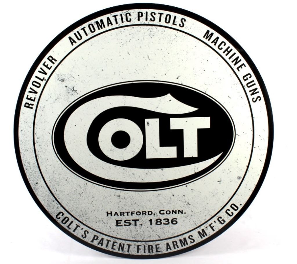 Colt Firearms Advertising Sign Replica
