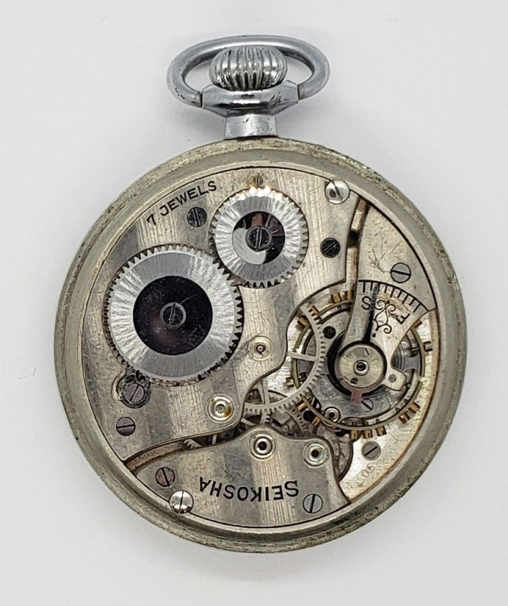 WWII Japanese NAVY pocket watch Seikosha