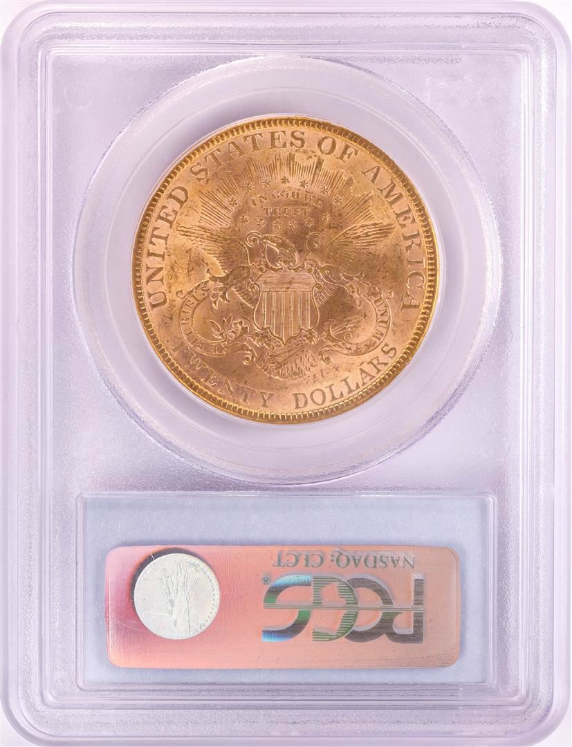 1899 $20 Liberty Head Double Eagle Gold Coin PCGS MS62