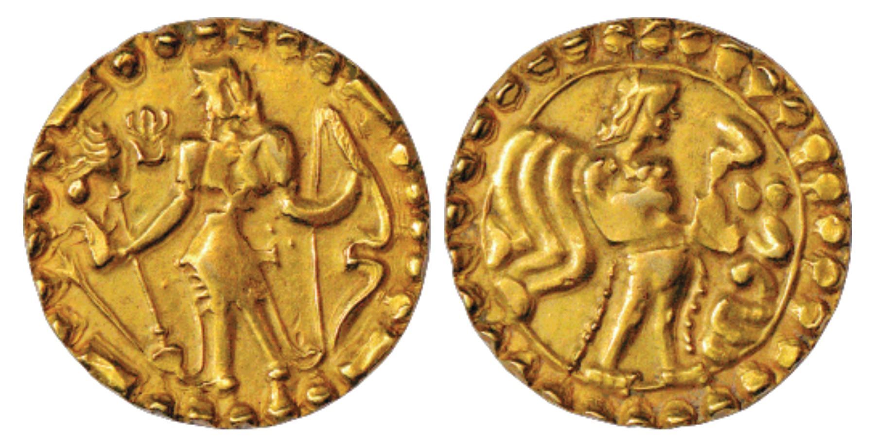 Ancient India: Samatata region, anonymous gold dinar, (550-650 AD), 5.64g