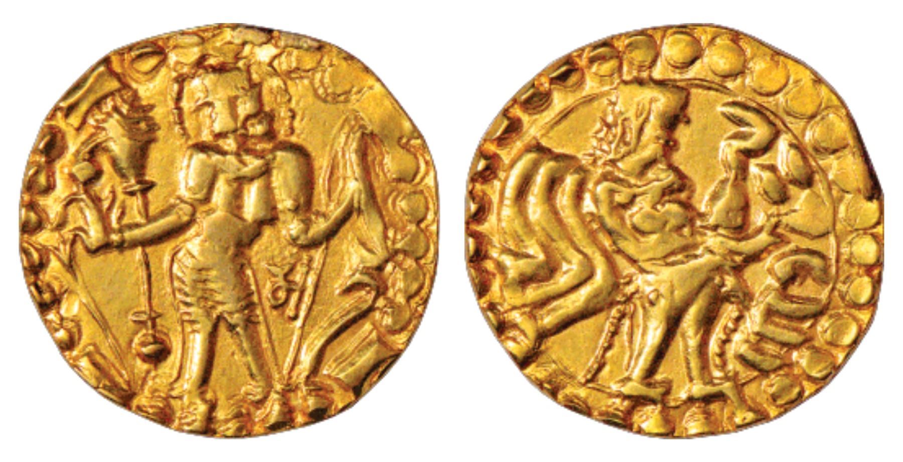 Ancient India: Samatata region, anonymous gold dinar, (550-650 AD), 5.54g