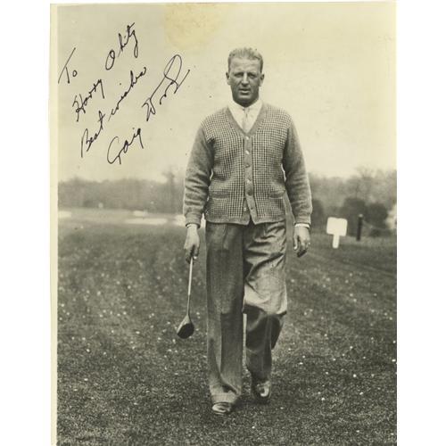 1940's Craig Wood Signed Photograph, PSA 10