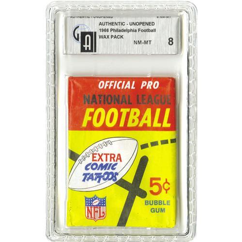 1966 Philadelphia Football Wax Pack GAI NM-MT 8