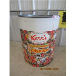 Kerr's Lollipop Container 20"H 16"RD
