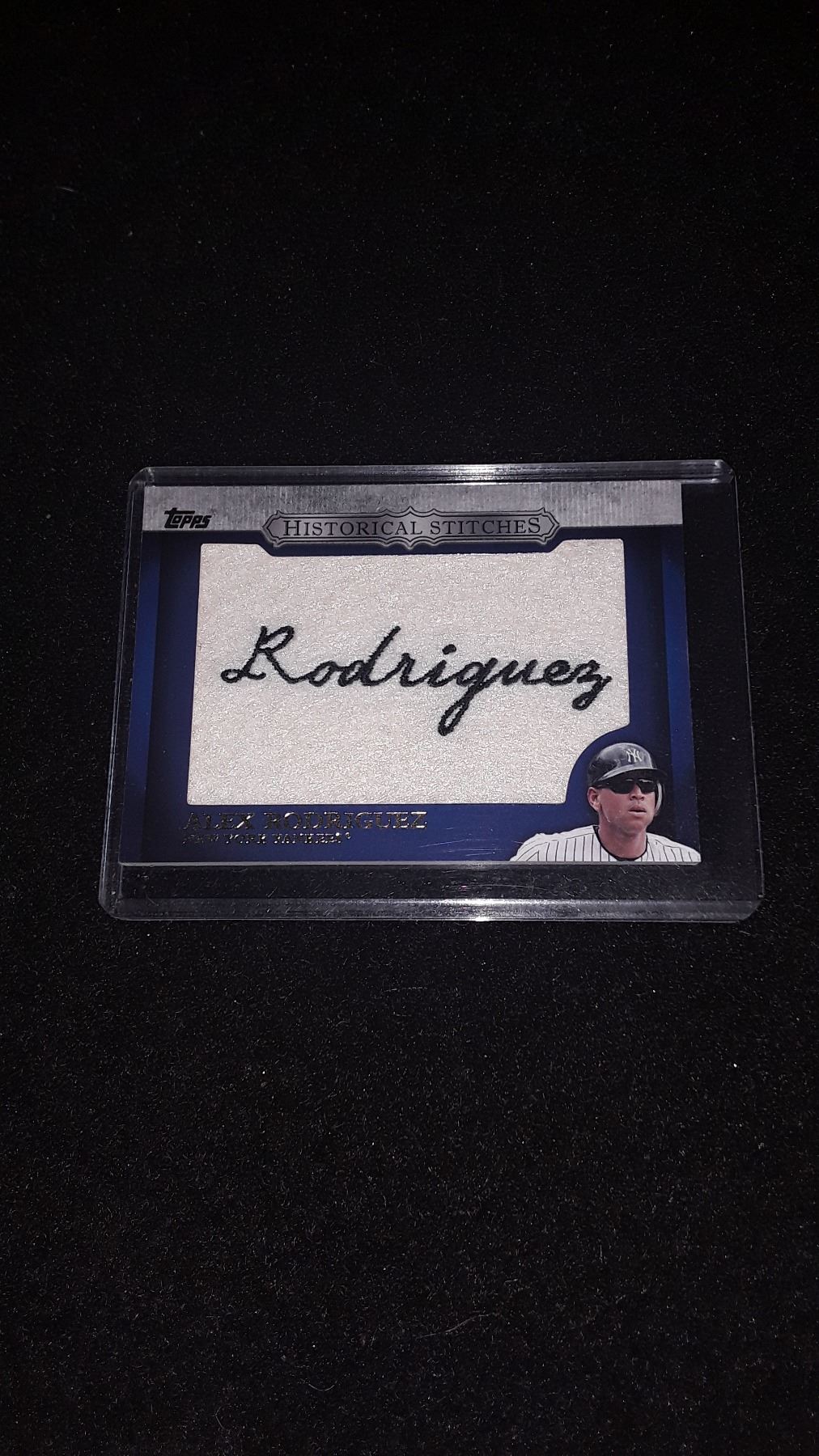 Topps Historic Stitches Alex Rodriguez